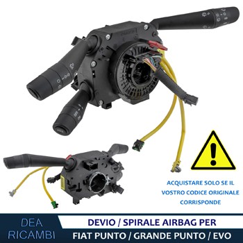 Devio Luci 3 Leve con Cruise Control per FIAT PUNTO EVO 199 devioluci ...